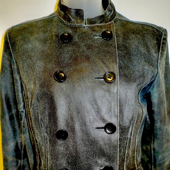 Club Monaco | Jackets & Coats | Club Monaco 0 Genuine Leather Double ...